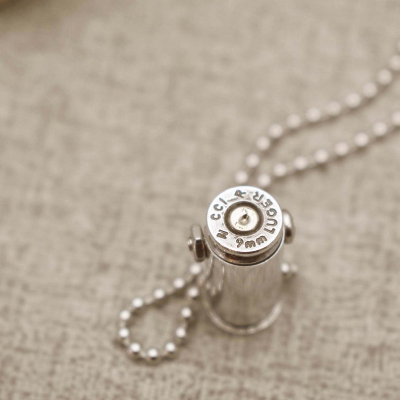 Bullet Shell Locket Necklace - Etsy