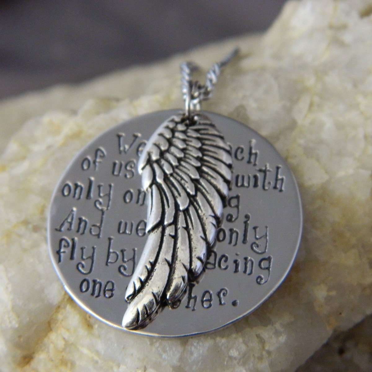 We Are Each of Us Angels With Only One Wing Angel Quote - Etsy