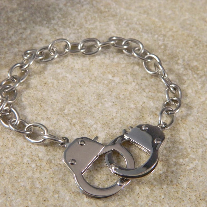 Ladies Stainless Steel Handcuff Bracelet - Etsy