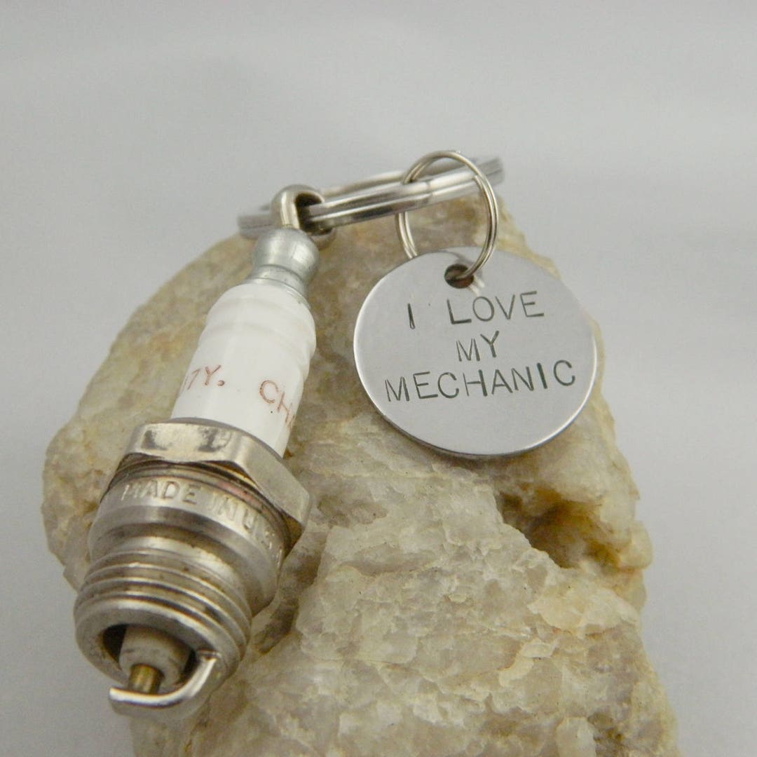 Spark Plug I Love My Mechanic Keychain - Etsy