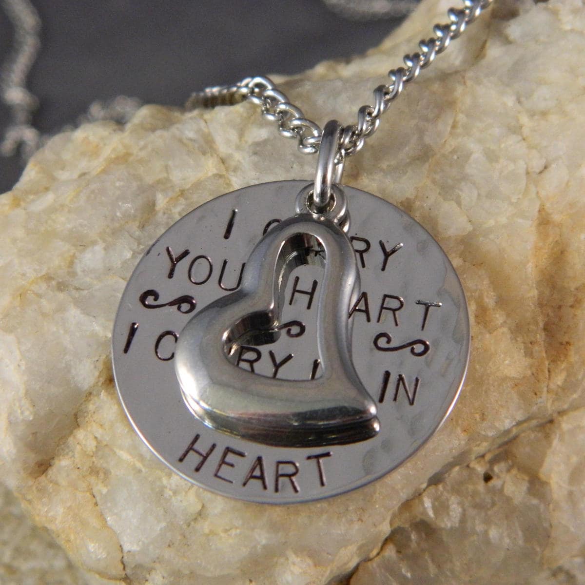 I Carry Your Heart. I Carry it in My Heart Handstamped | Etsy
