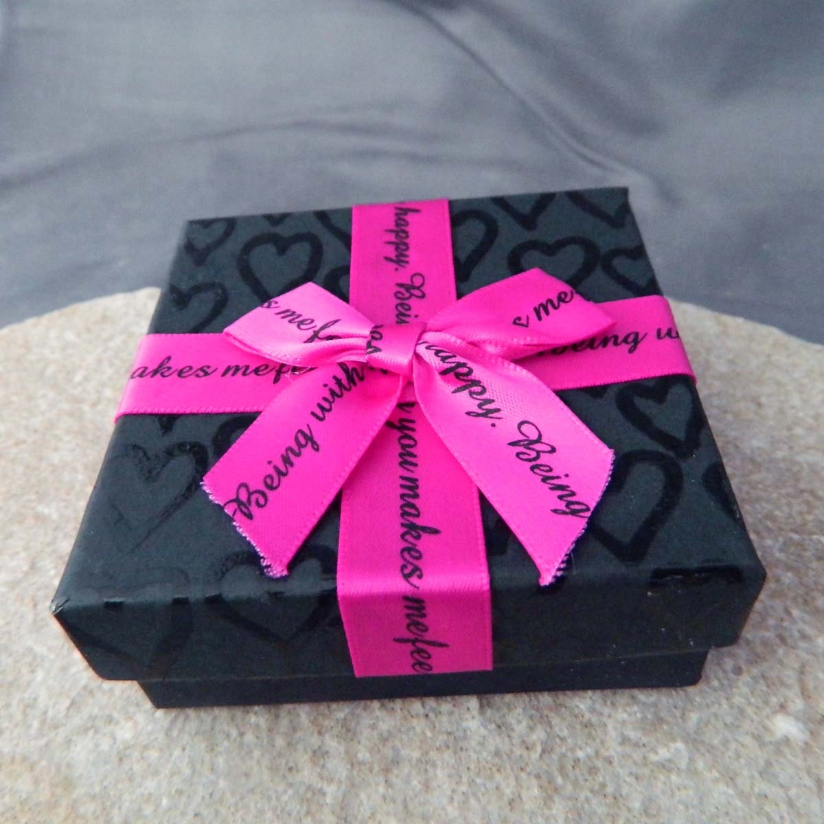 Black and Pink Decorative Gift Box - Etsy
