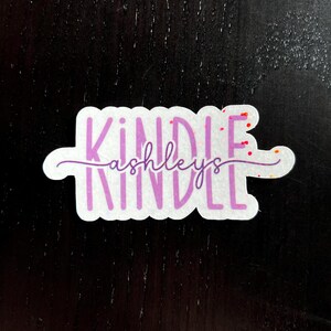 Custom Name Kindle Sticker, Personalized Holographic Sticker, Book ...