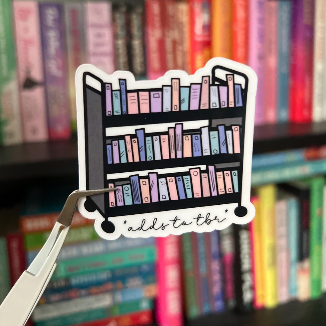 Adds to TBR Sticker | Book Lover Kindle Vinyl Decal - Etsy