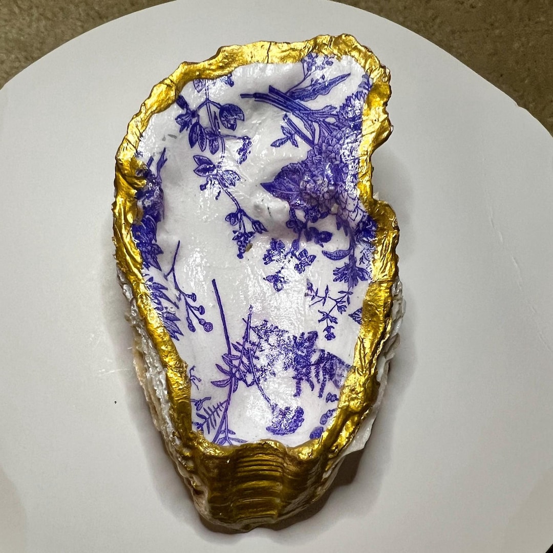 Oyster Shell Jewlery Dish, Oyster Shell Ring Dish, Oyster Trinket Dish ...