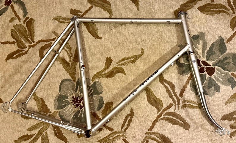 1974 Motobecane Mirage Men’s Frame 63.5 Cm Silver Fully Lugged 1020 ...