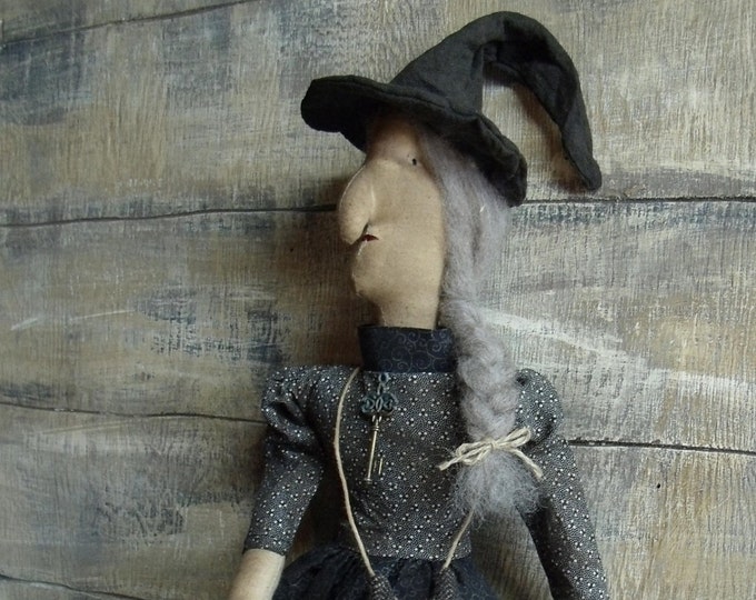 Primitive Halloween Pattern/primitive Witch/primitive Doll | Etsy