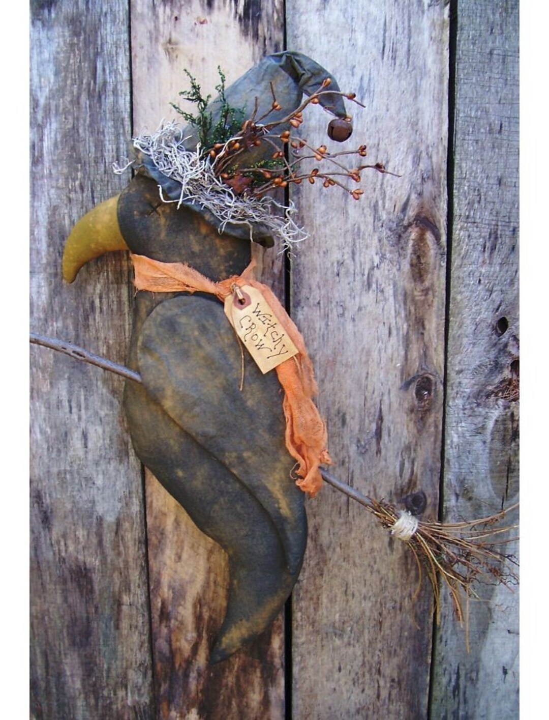 Primitive/halloween Pattern/ WITCH CROW Halloween Instant Download ...