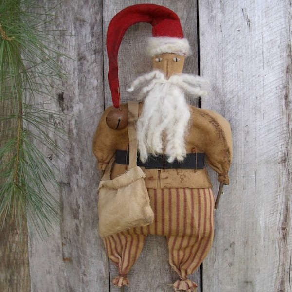 Primitive Santa Pattern - Etsy