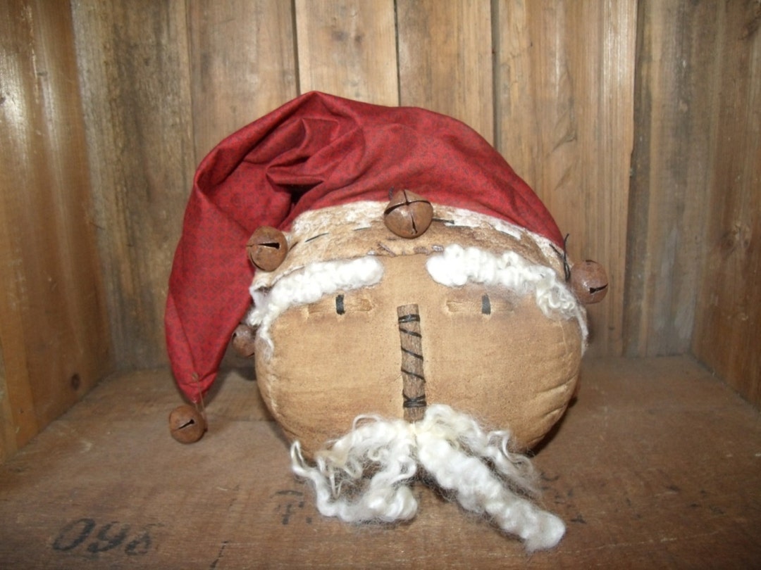 My Primitive SANTA SITTER HEAD Instant Download Pattern - Etsy