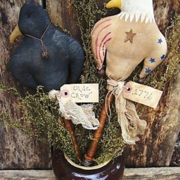 Primitive Crow - Etsy