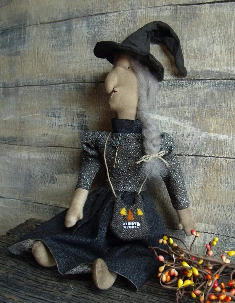 Primitive Halloween Pattern/primitive Witch/primitive Doll - Etsy Australia