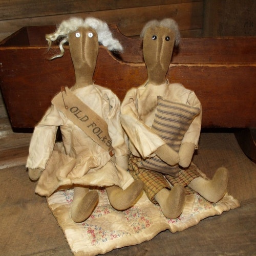 My Primitive EARLY FOLK Prairie Dolls Instant Download Pattern - Etsy