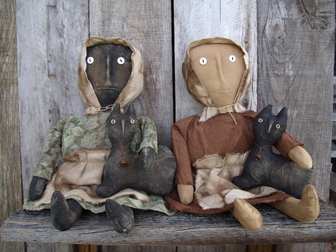 My Primitive KATE AND SAMMY Doll Instant Download Pattern - Etsy