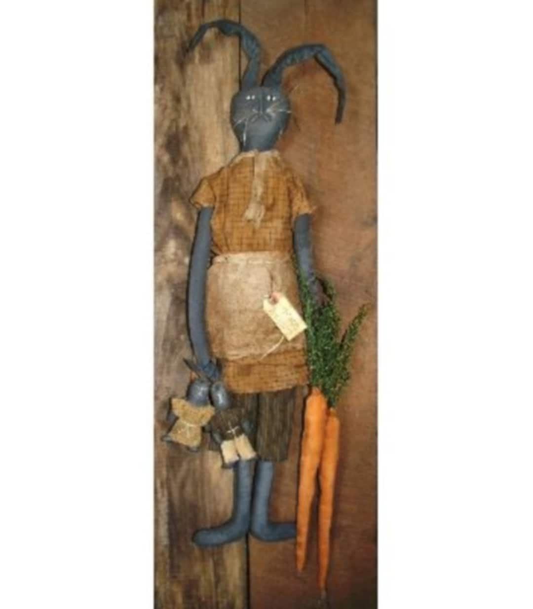 Primitive Rabbit/primitive Easter Rabbit/primitive Bunny/garden PICKINS ...