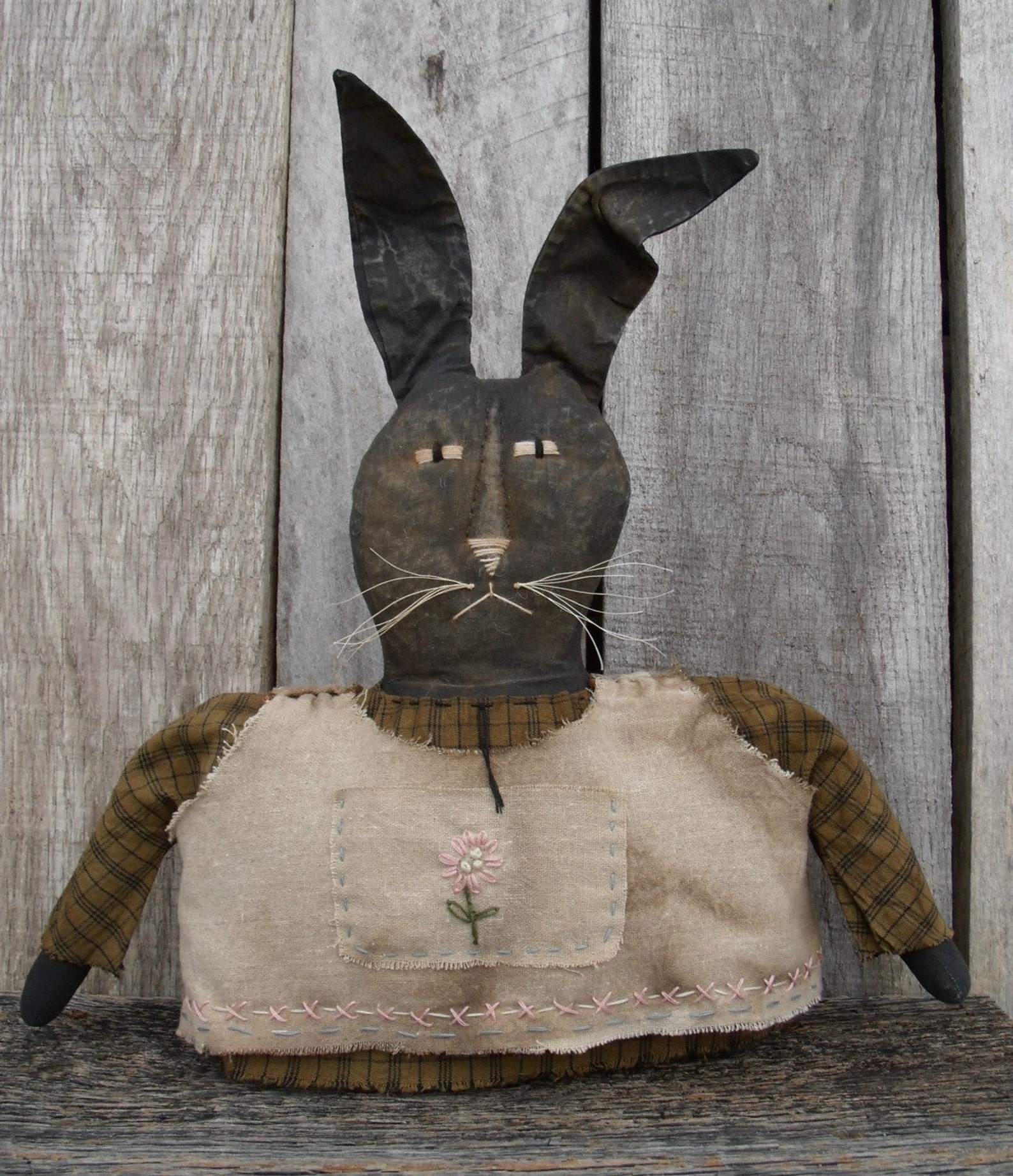 Primitive Rabbit Pattern/primitive Rabbit Sitter/primitive - Etsy