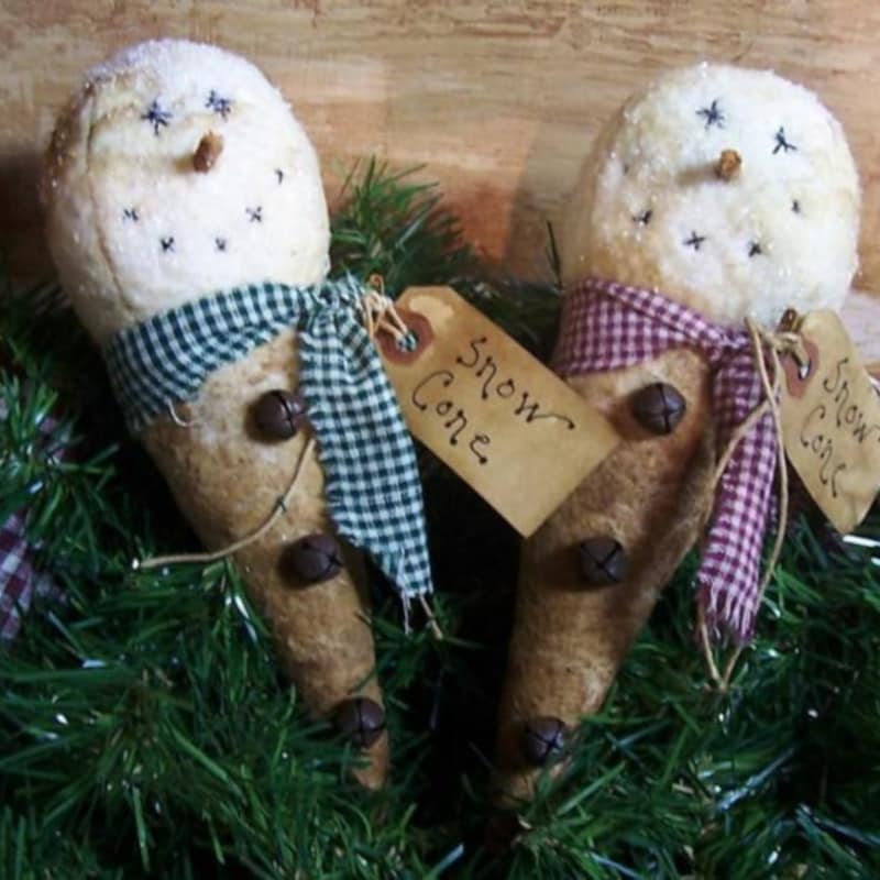 Primitive Winter Clipart - Etsy