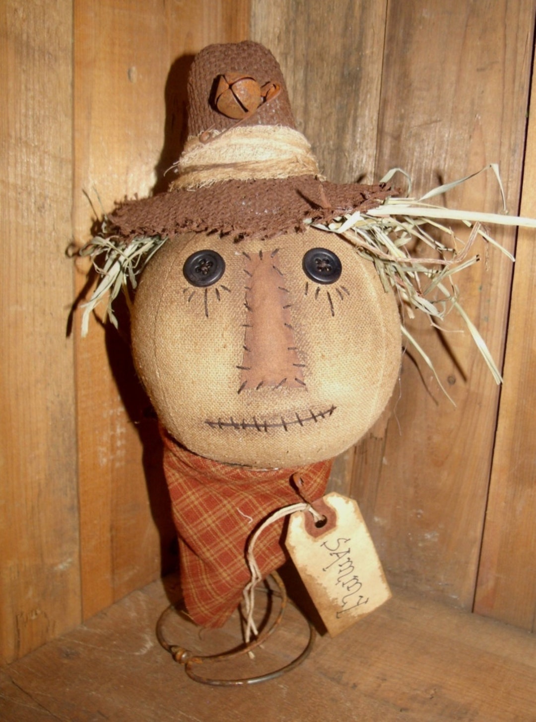 My Primitive SAMMY SCARECROW Instant Download Pattern - Etsy