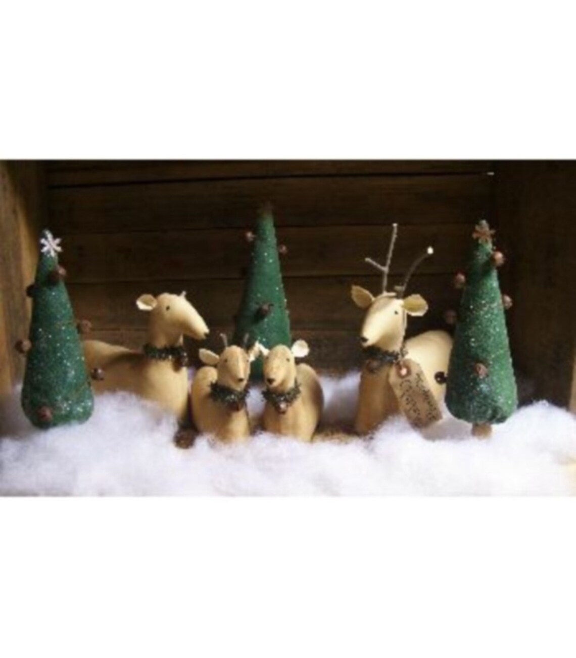 Primitive Reindeer/primitive Pattern/primitive Christmas/ - Etsy