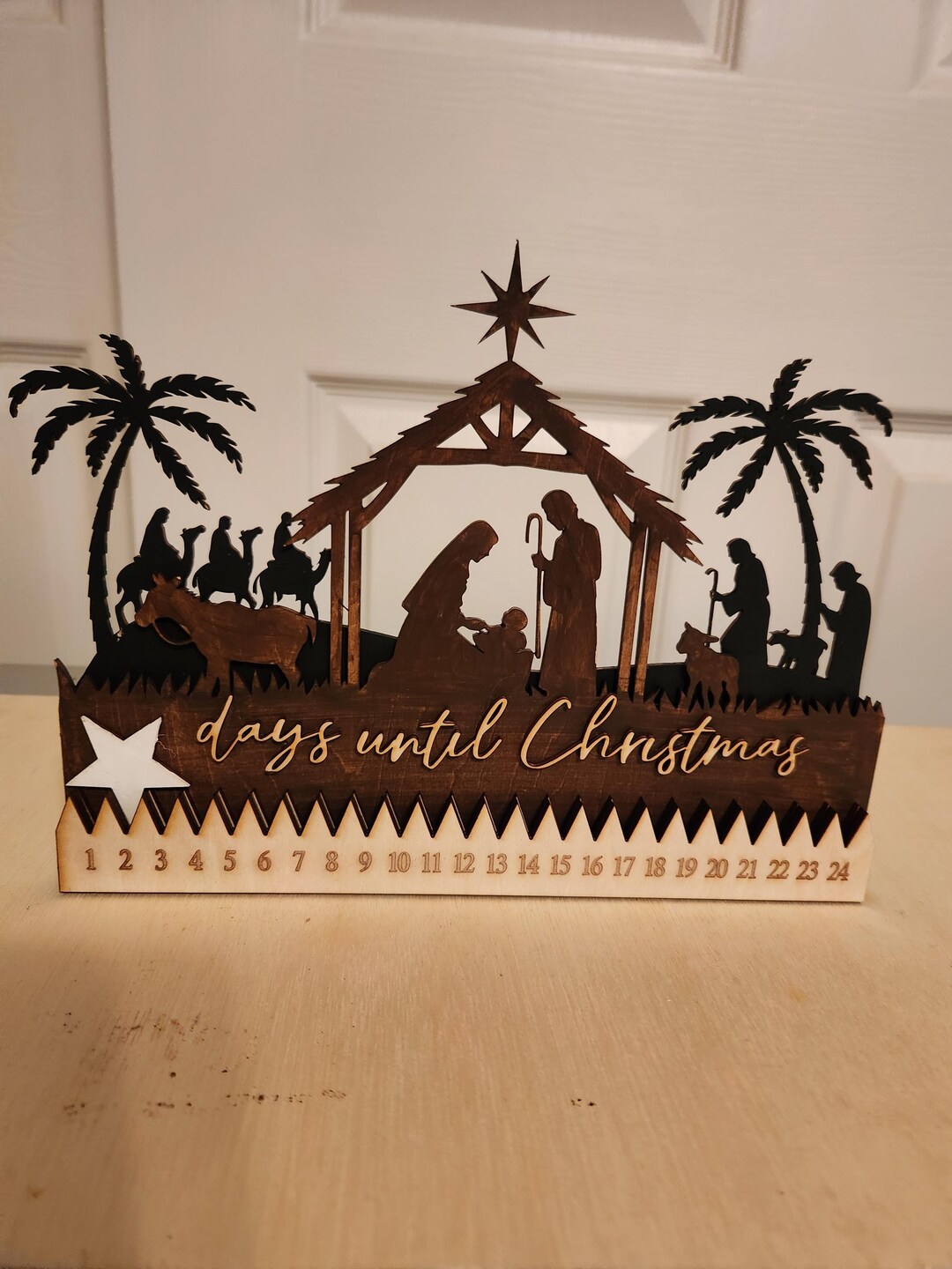 Custom Nativity Christmas Countdown - Etsy