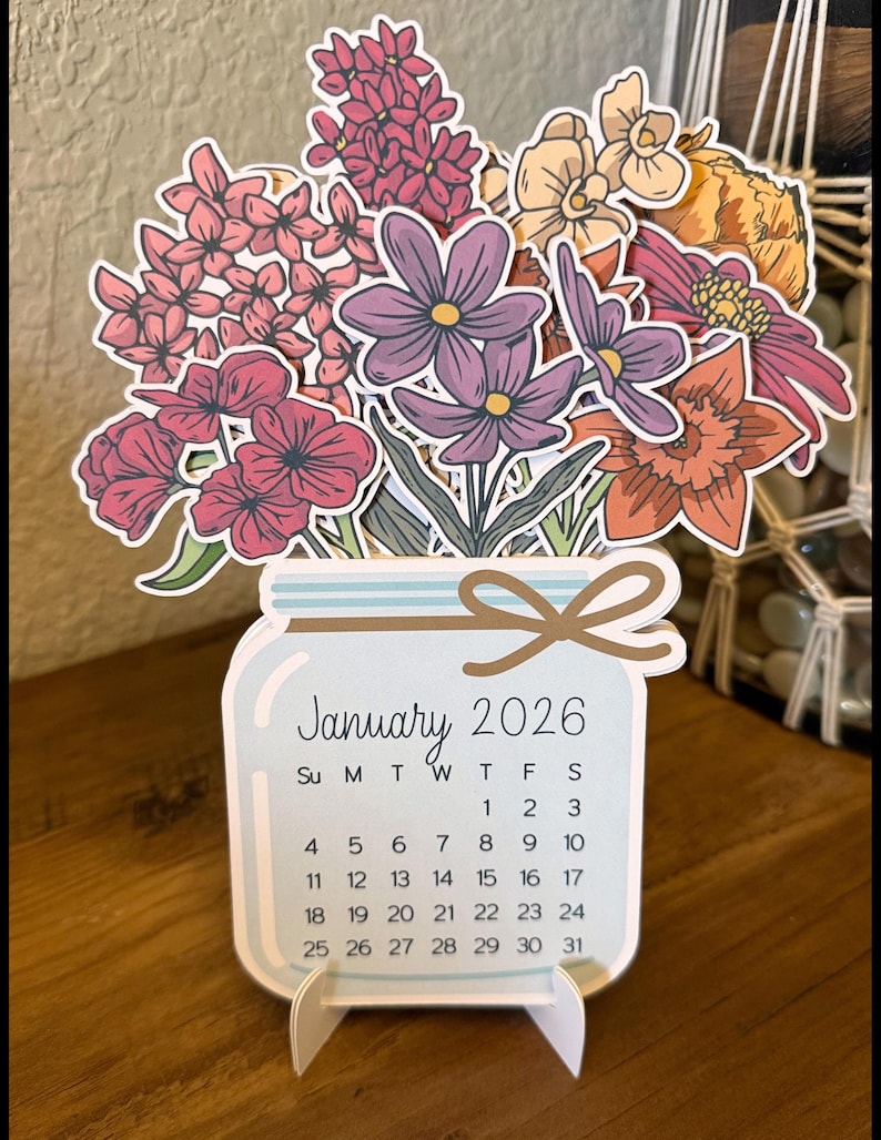 2026 Stacked Desk Calendars - Etsy