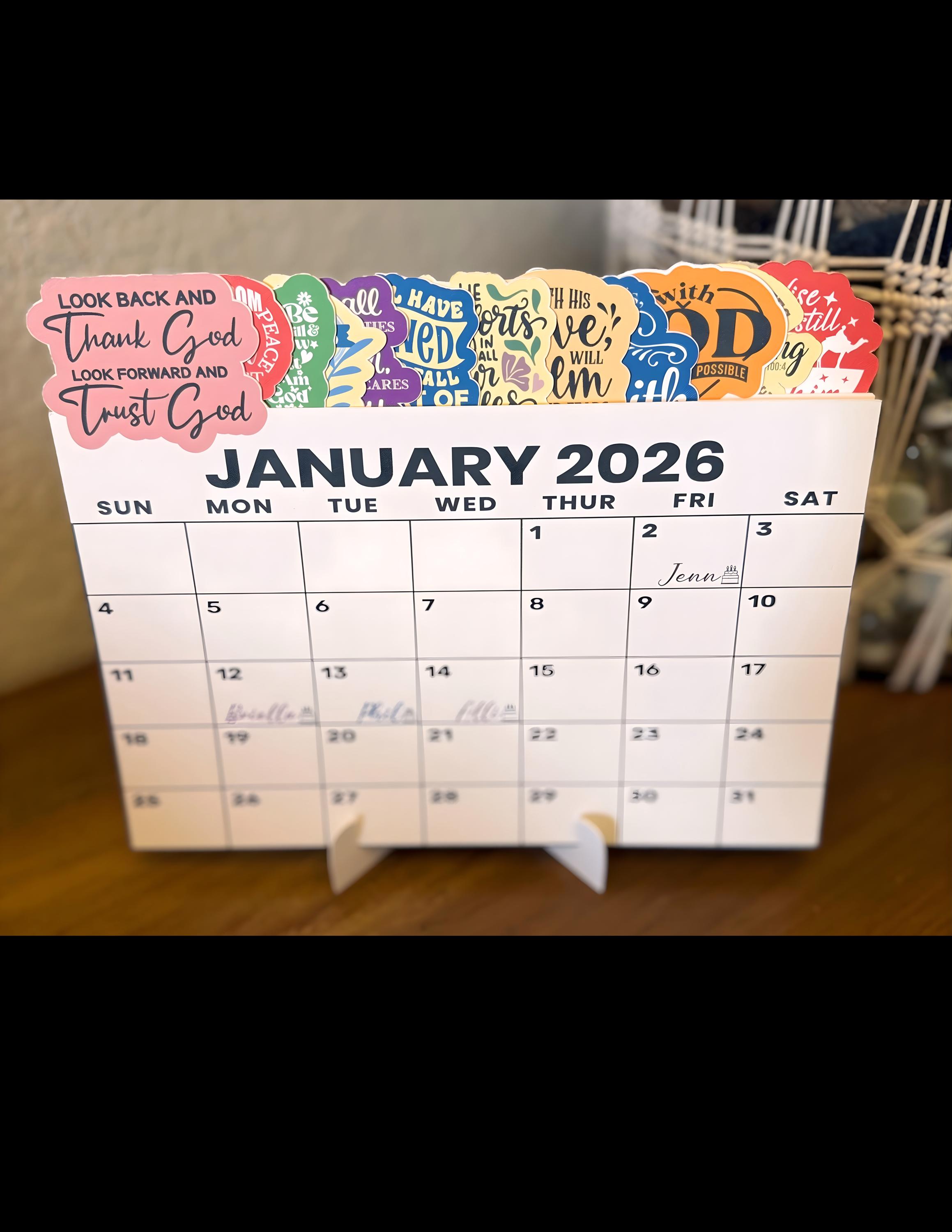 2026 Stacked Desk Calendars - Etsy