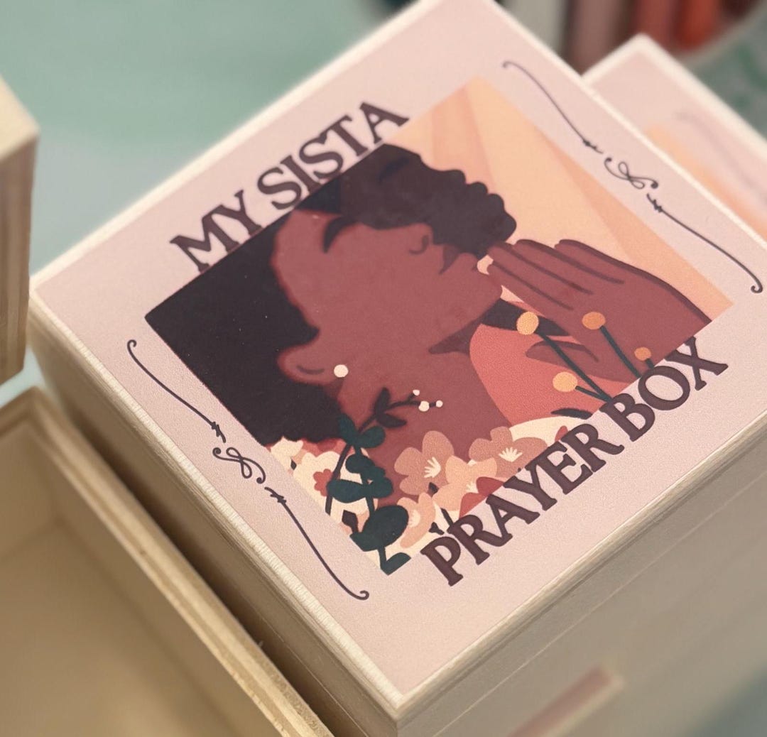 Personalized Prayer Box Custom Wooden Keepsake Small Magnetic Closure ...