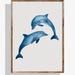 Dolphin Poster Ocean-inspired Wall Art Marine Life Print for Home Decor ...
