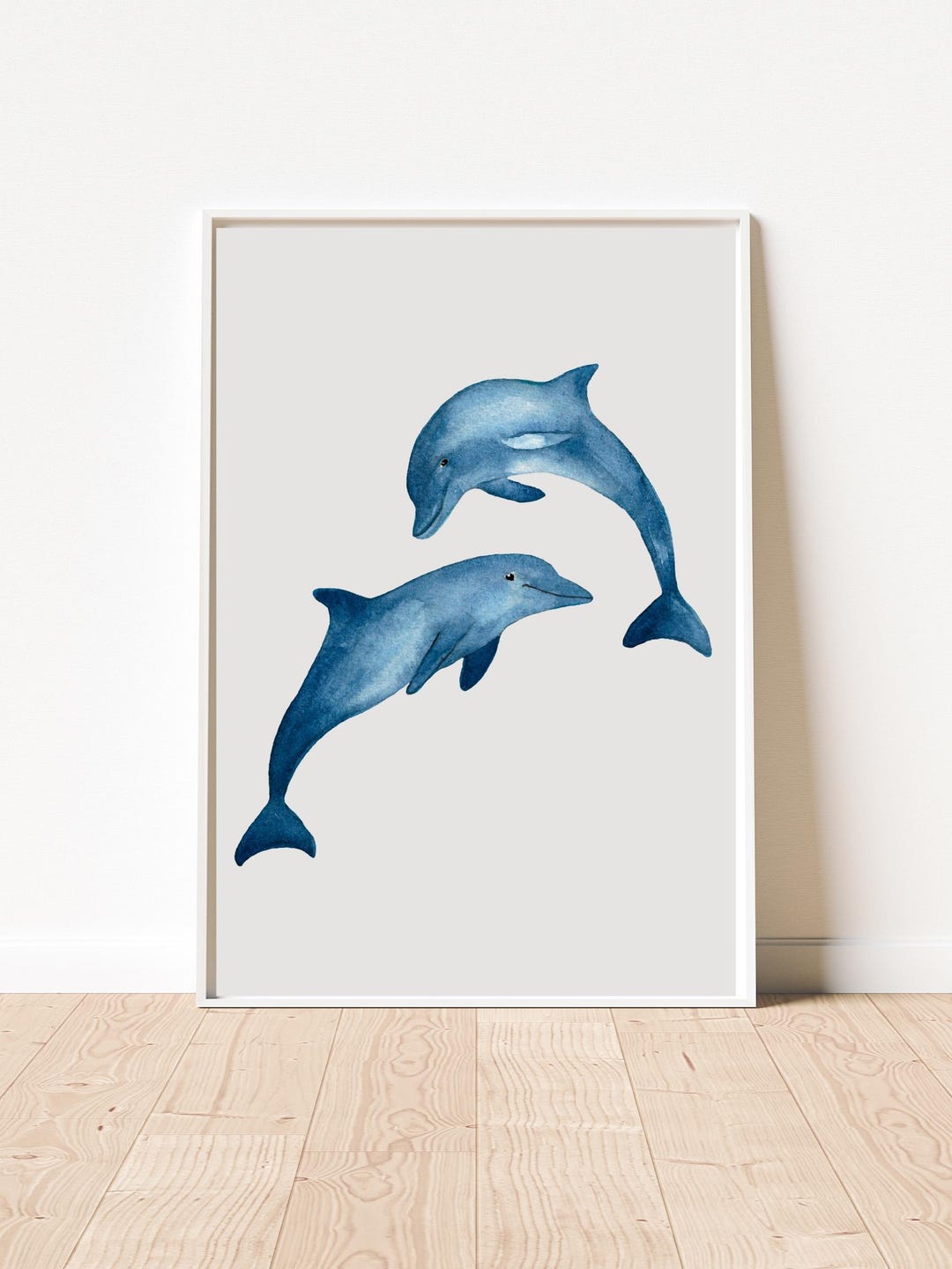 Dolphin Poster Ocean-inspired Wall Art Marine Life Print for Home Decor ...