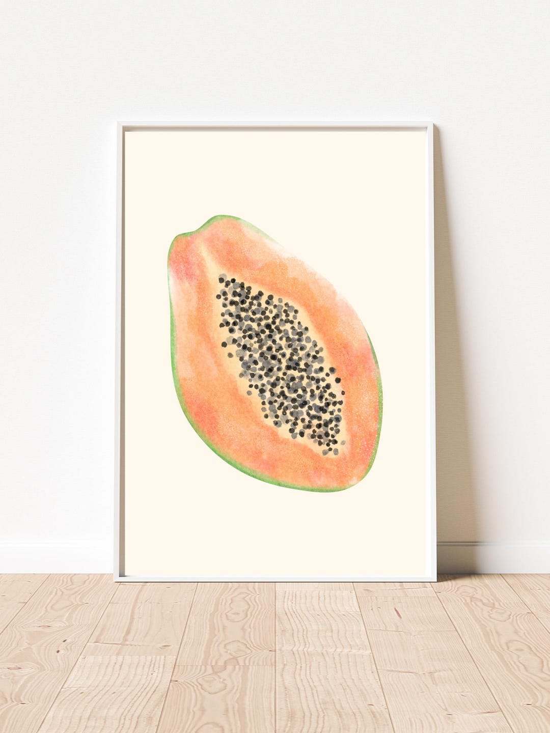 Papaya Poster 18x24 Tropical Fruit Wall Art Vibrant Decor Perfect Gift ...