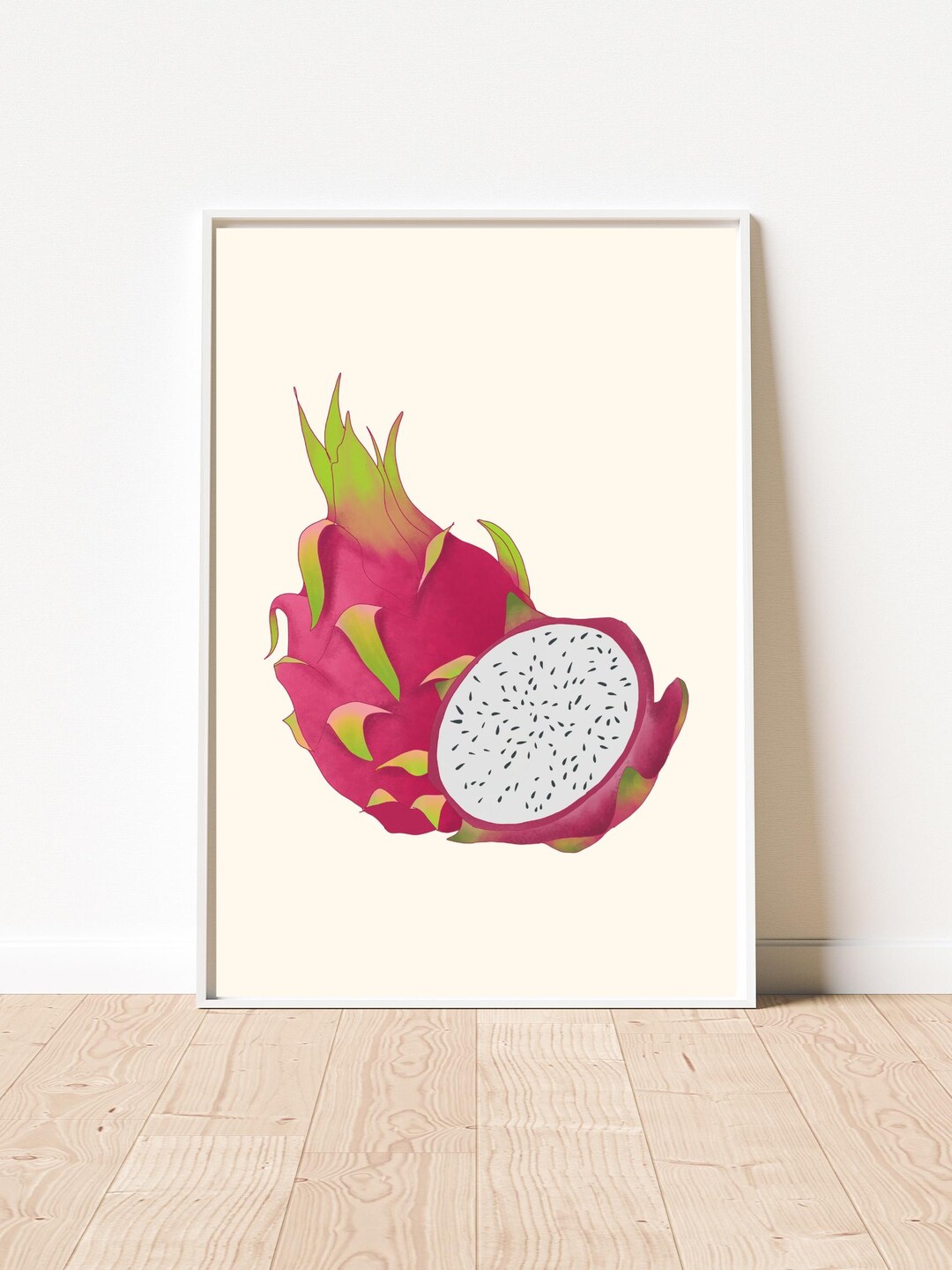 Dragon Fruit Poster | 18x24 Exotic Fruit Wall Art | Vibrant Decor ...