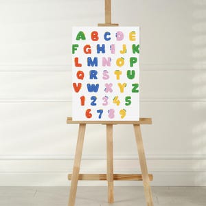 Dinosaur Alphabet Poster | Kids Wall Art | Educational Print for ...