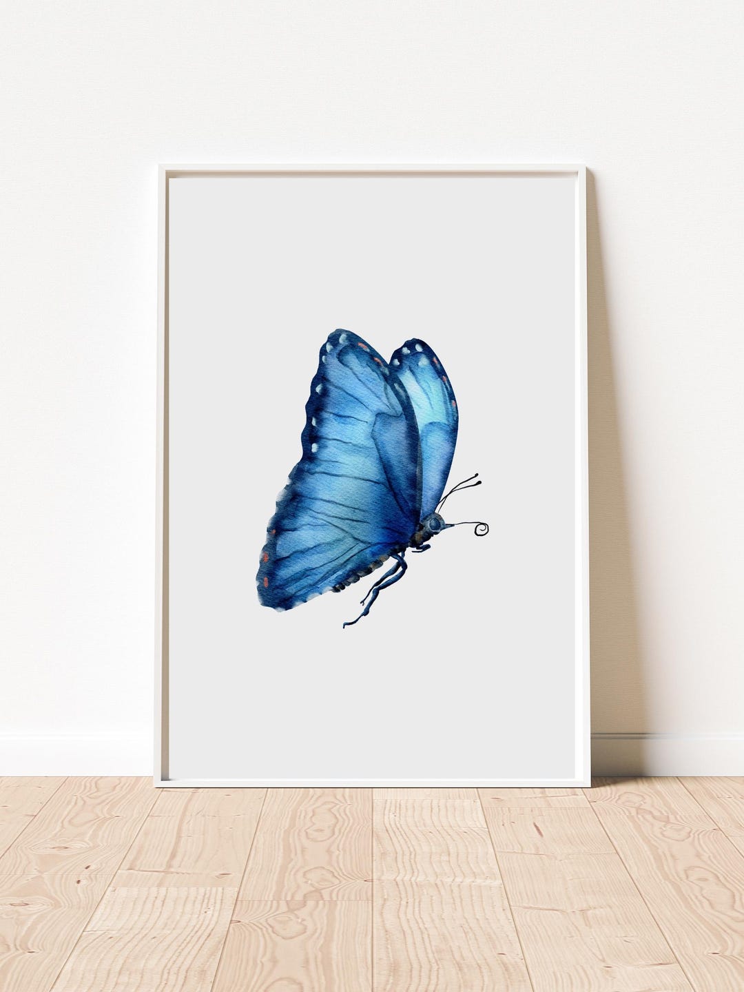 Blue Butterfly Poster 18x24 Stunning Wall Art Perfect Decor for Nature ...