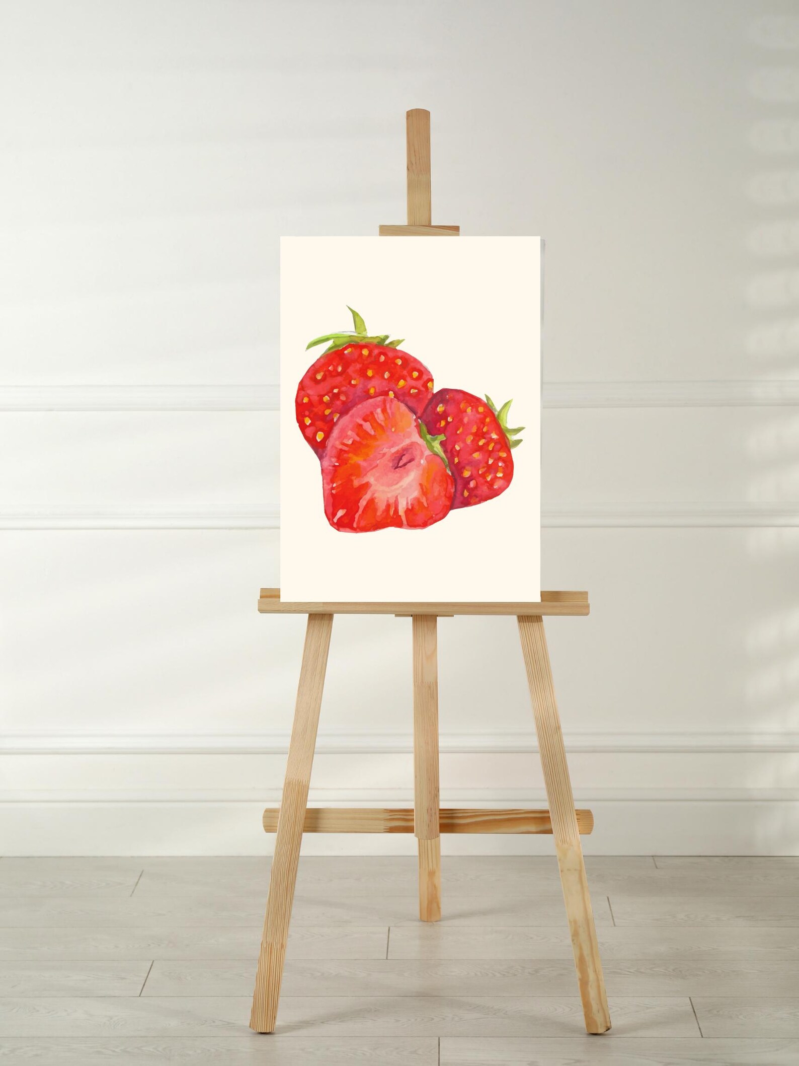 Strawberry Poster 18x24 Fresh Fruit Wall Art Vibrant Decor Perfect Gift ...