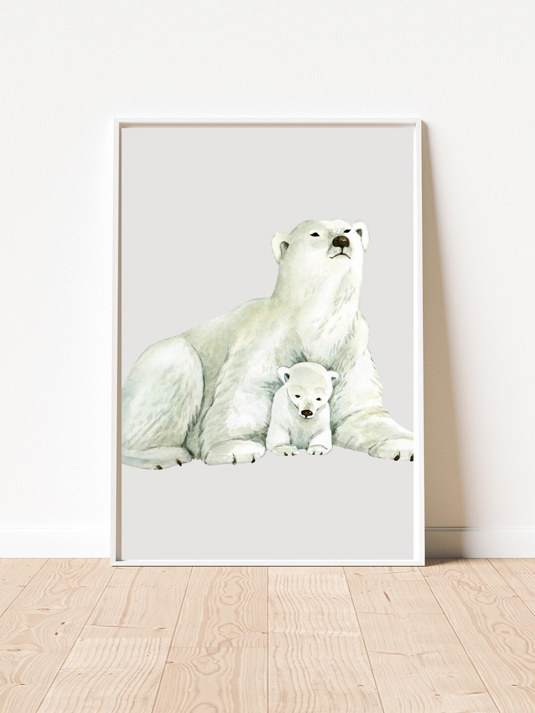 Polar Bear Poster | 18x24 Majestic Arctic Wildlife Wall Art | Unique ...
