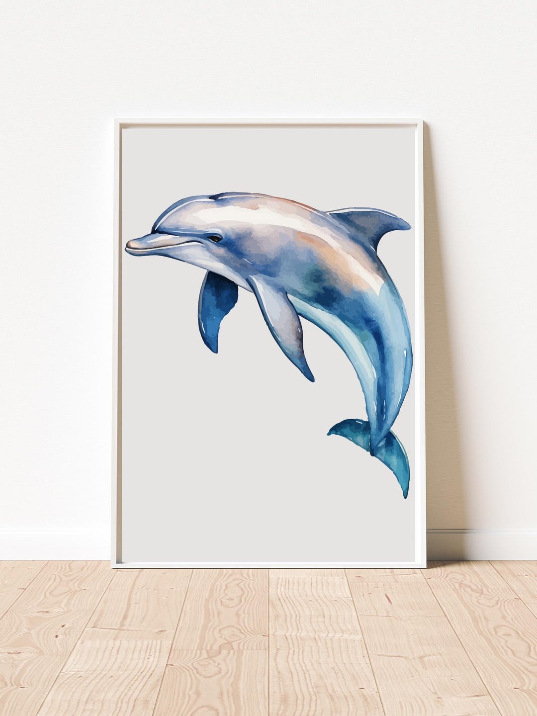 Dolphin Poster Ocean-inspired Wall Art Marine Life Print for Home Decor ...