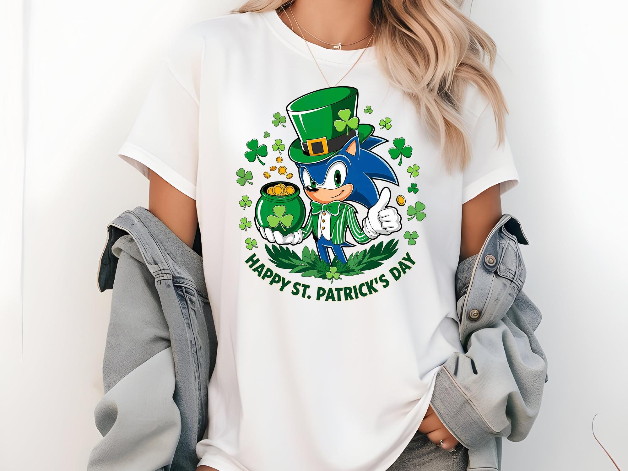 Sonic St Patrick’s Day PNG Bundle, Sonic PNG, St Patrick's Day Png ...