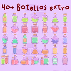 FULL Set Botellitas iconos Desktop - Mac y Windows Lilas 270 Iconos ...