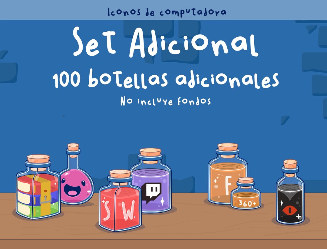 100 Botellitas adicionales amarillas No incluye fondos Iconos Mac y ...