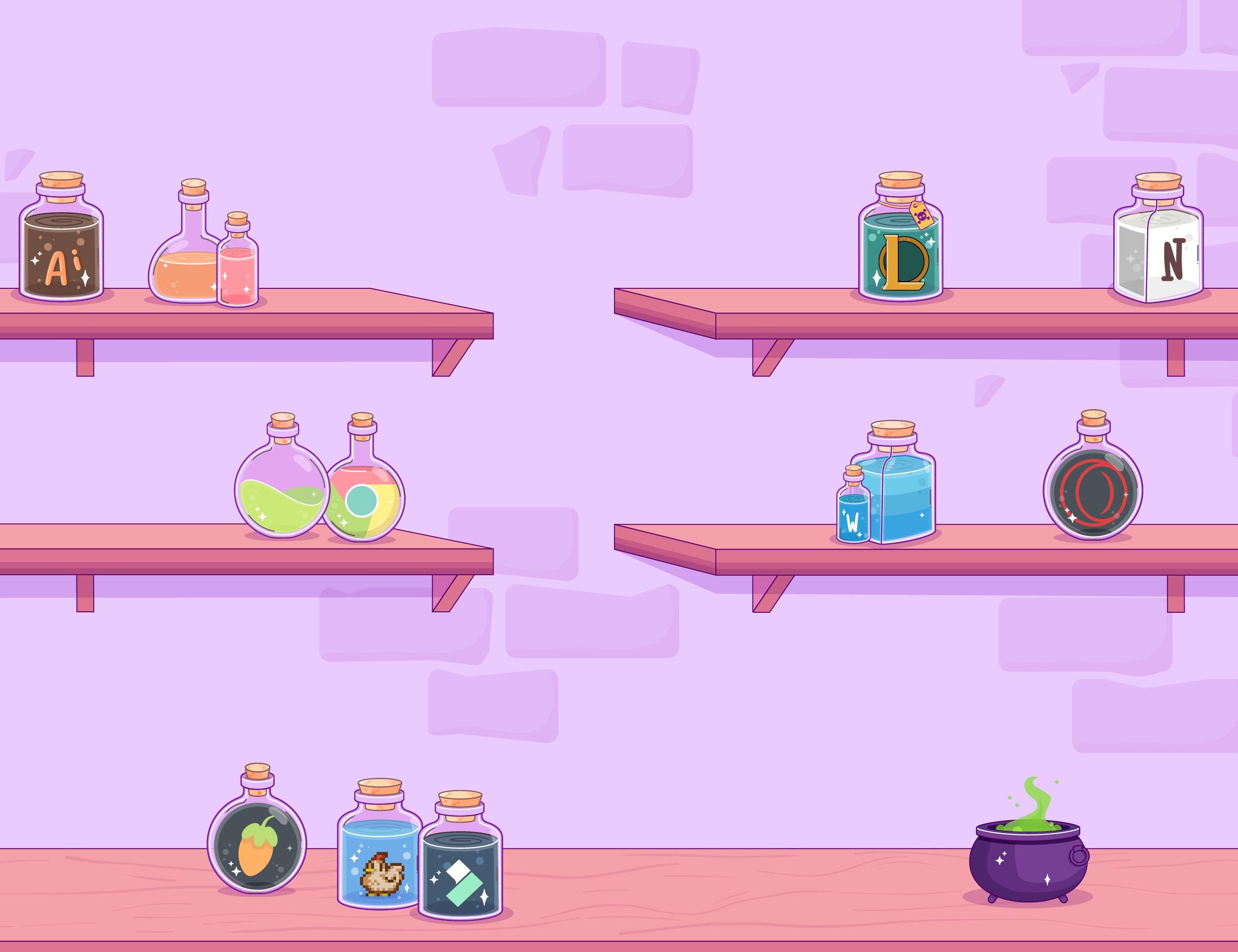FULL Set Botellitas iconos Desktop - Mac y Windows Lilas 270 Iconos ...