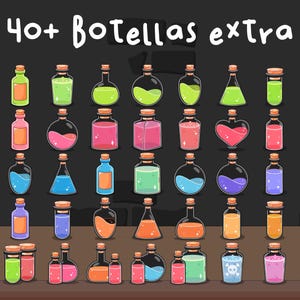 FULL Set Botellitas iconos Desktop - Mac y Windows Negro 270 Iconos ...