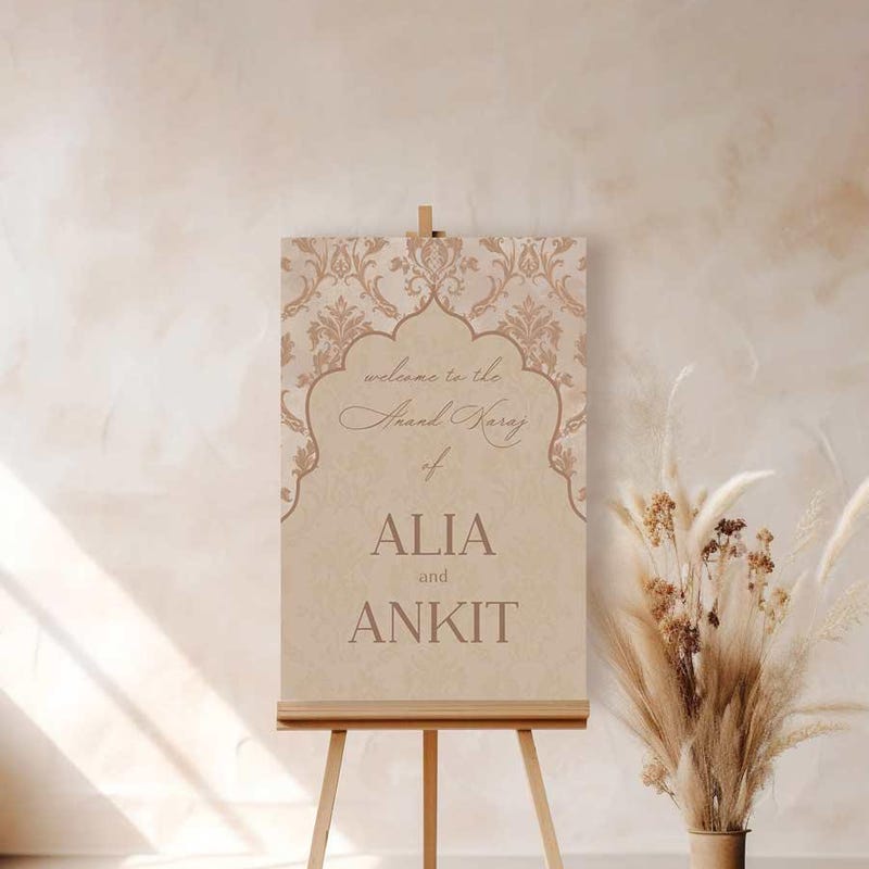 Hindu Arch Wedding Sign - Etsy UK