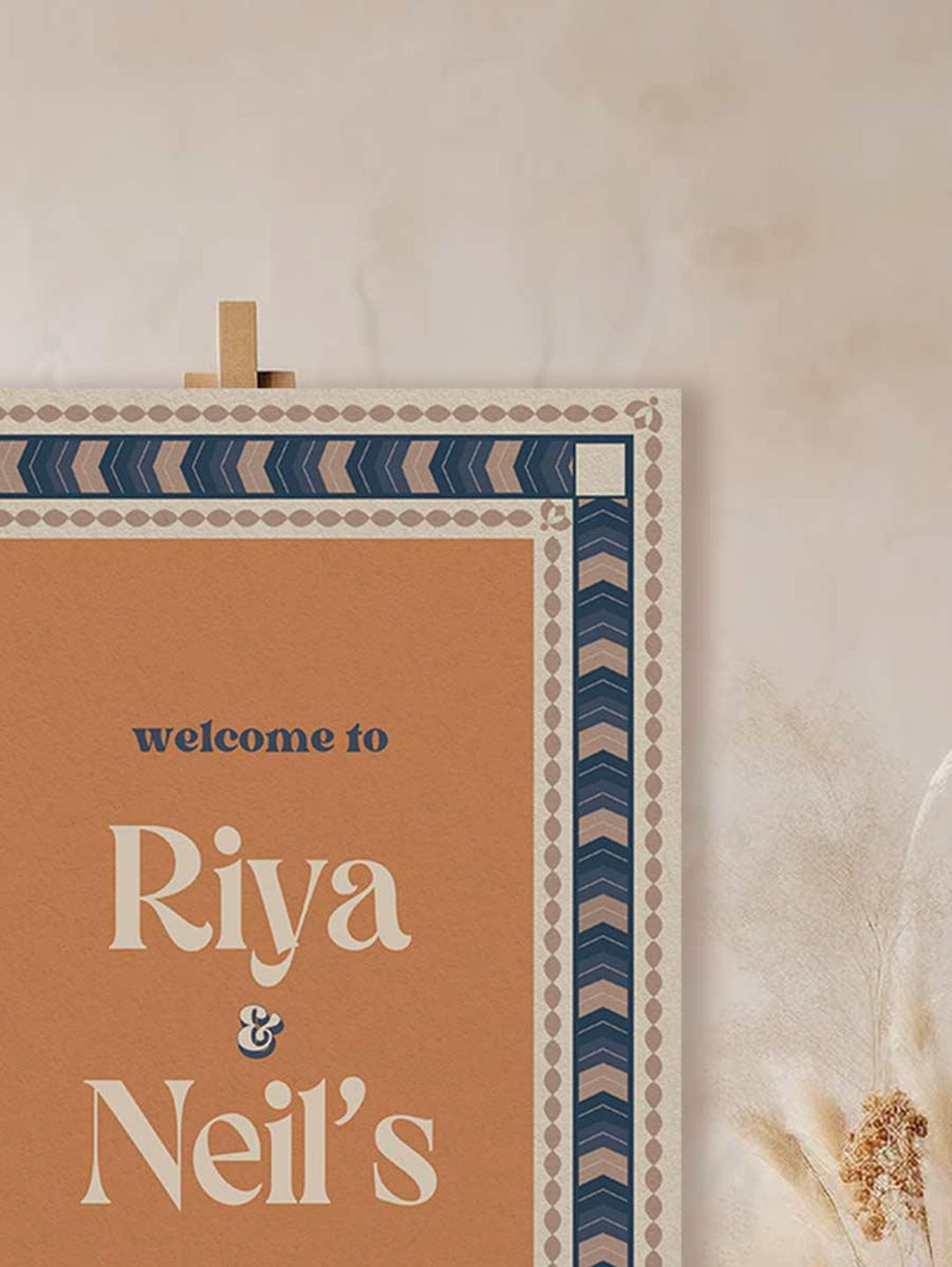 Retro Chevron Welcome Sign, Bridal Shower Sign, Engagement Sign ...