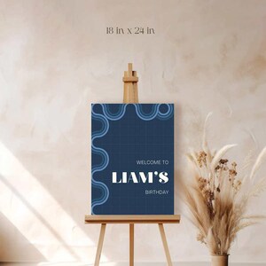 90s Retro Welcome Sign: Waved Design, Customizable Text (digital ...