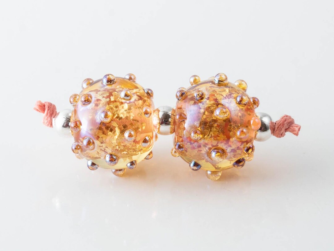 Bumpy Lampwork Beads - Etsy