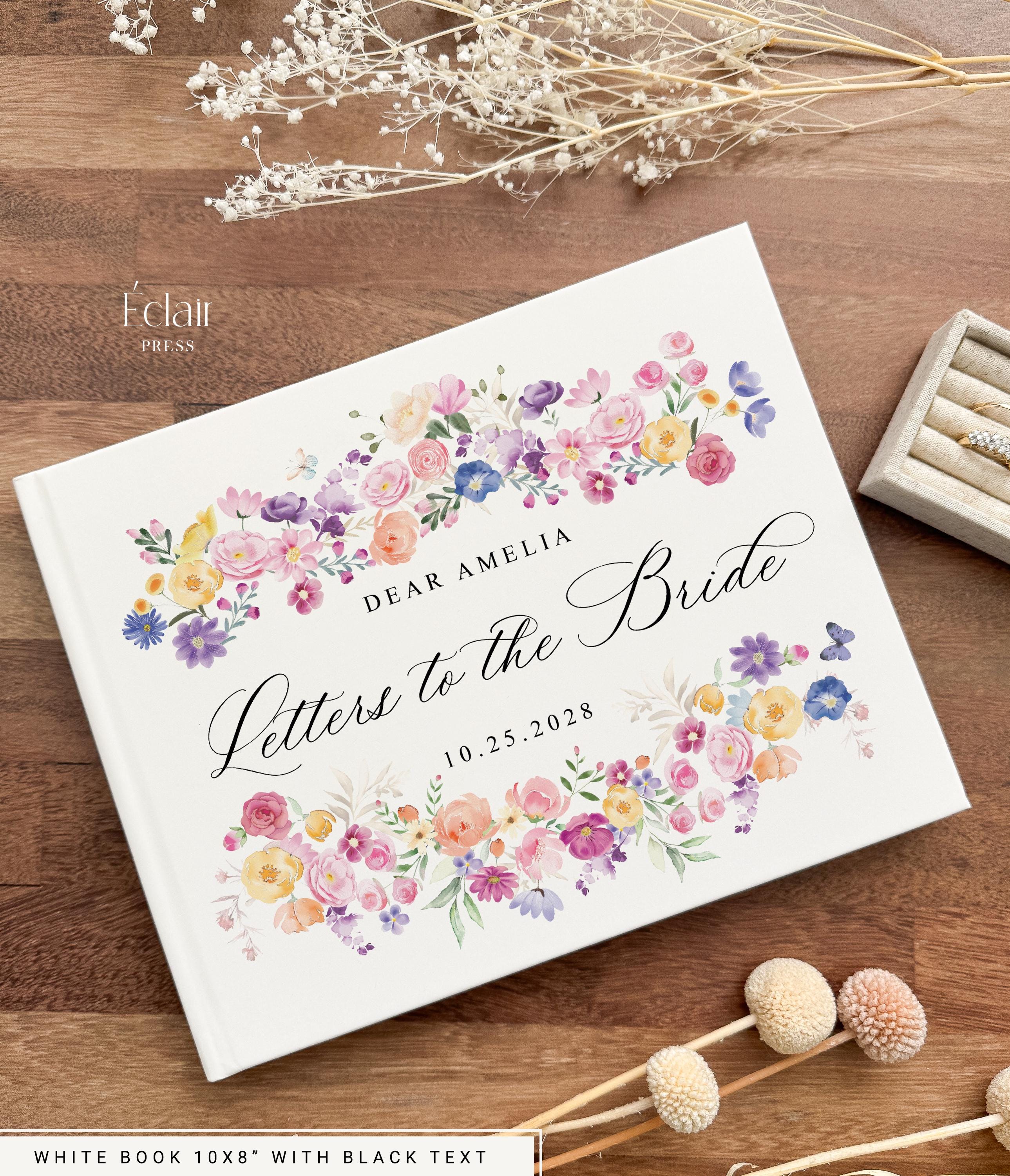 Letters to the Bride Guestbook, Dear Bride, Bridal Shower Guest Book ...