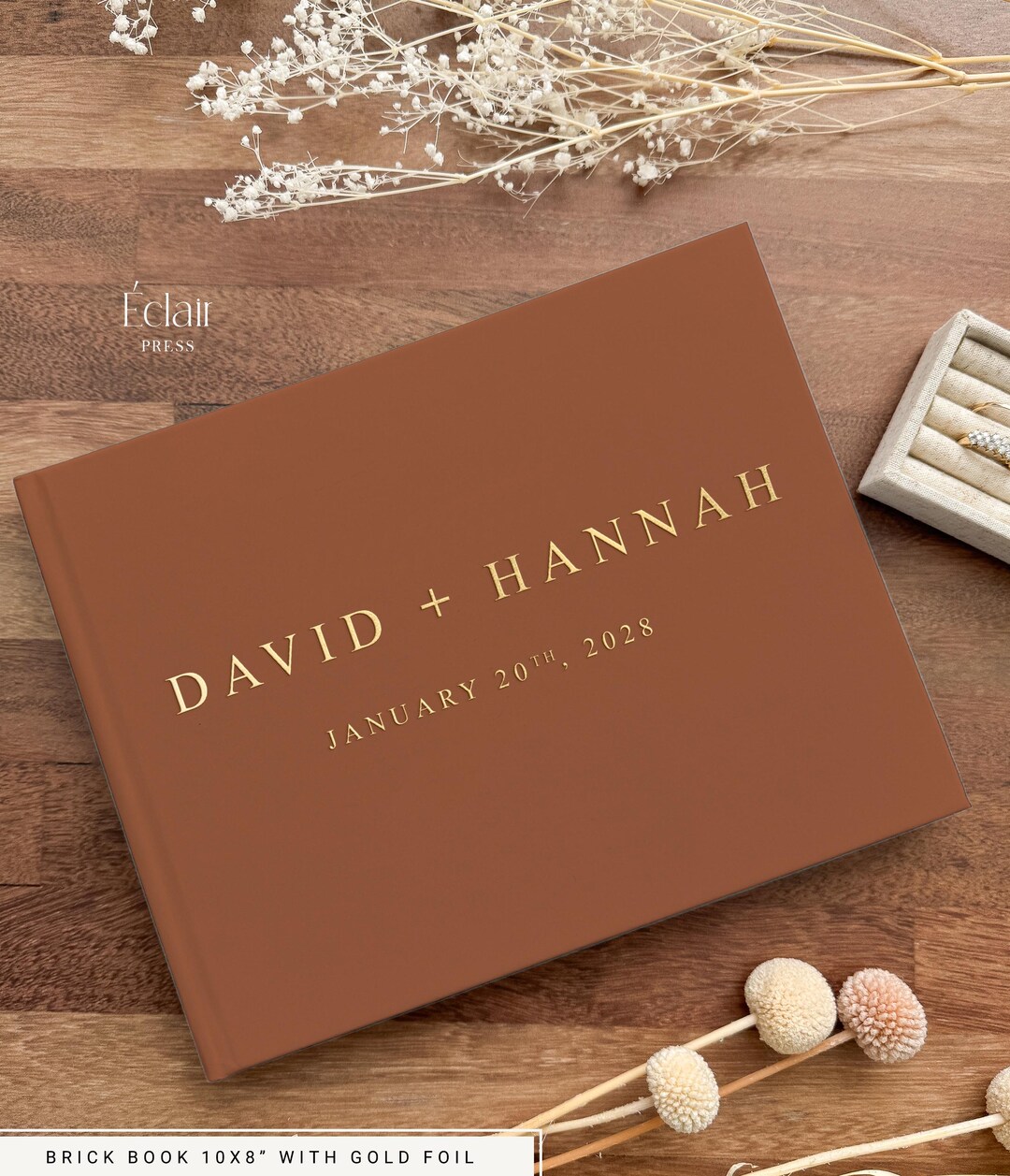 Modern Wedding Guest Book, Custom Wedding Guestbook, Wedding Photo ...