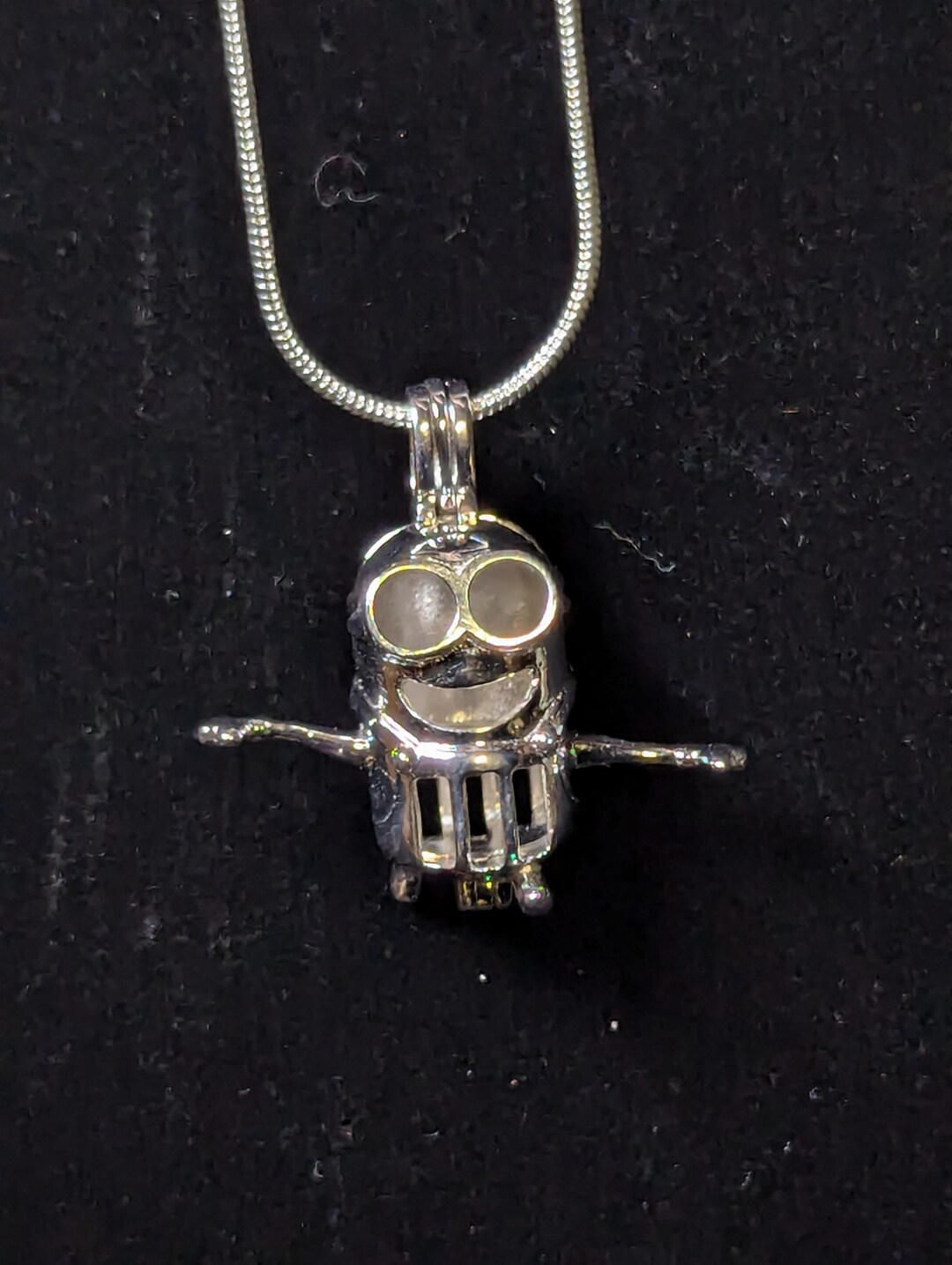 Minion Gemstone Cage Pendent Necklace / Earrings / Bracelet / Keychain ...