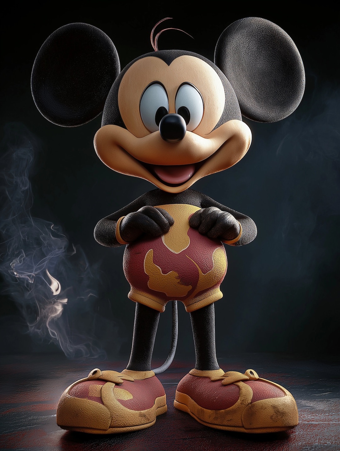 Realistic 3D Mickey Mouse HD Metal Print – Available in Various Sizes ...