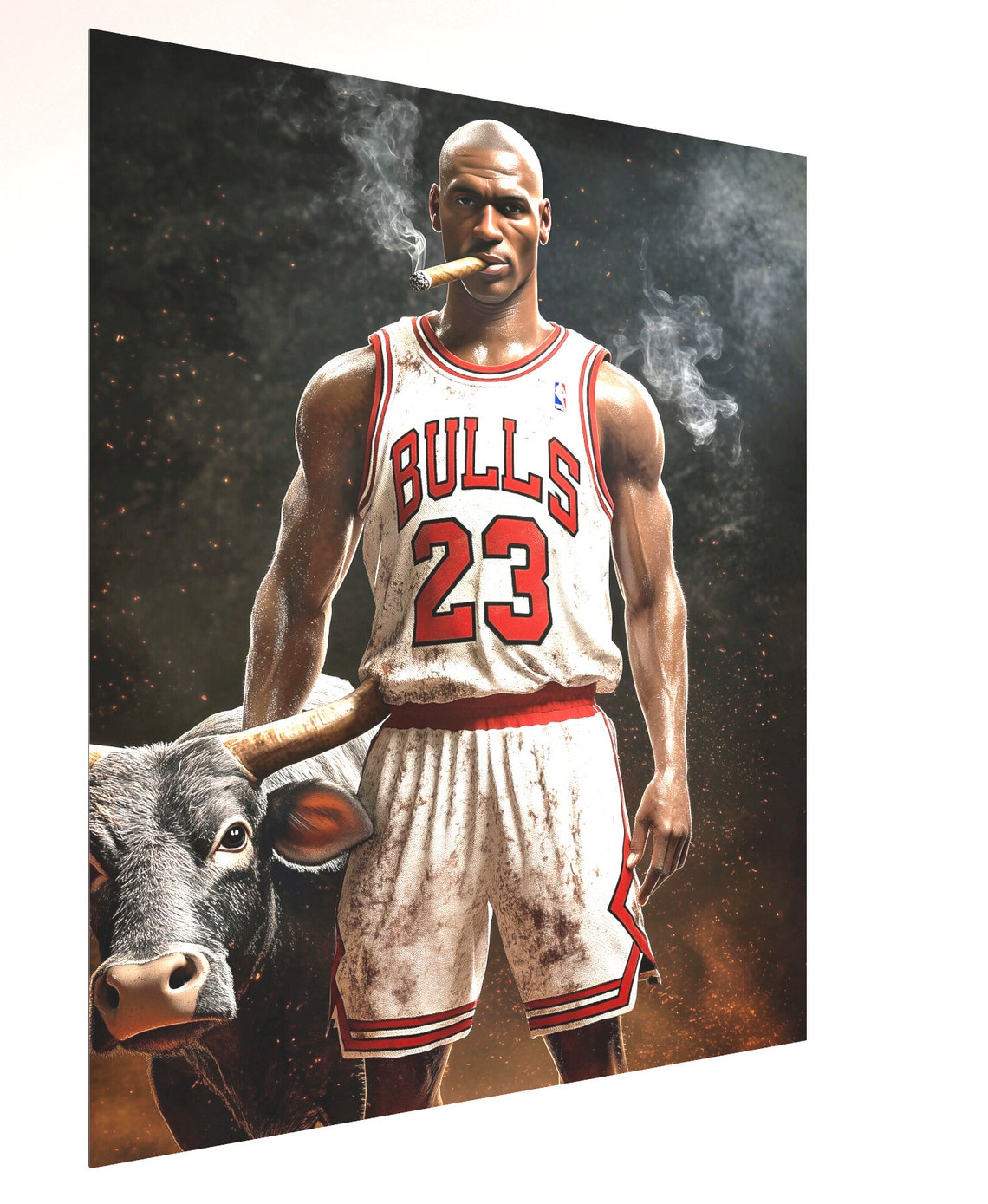 Realistic 3D Michael Jordan HD Metal Print – Available in Various Sizes ...